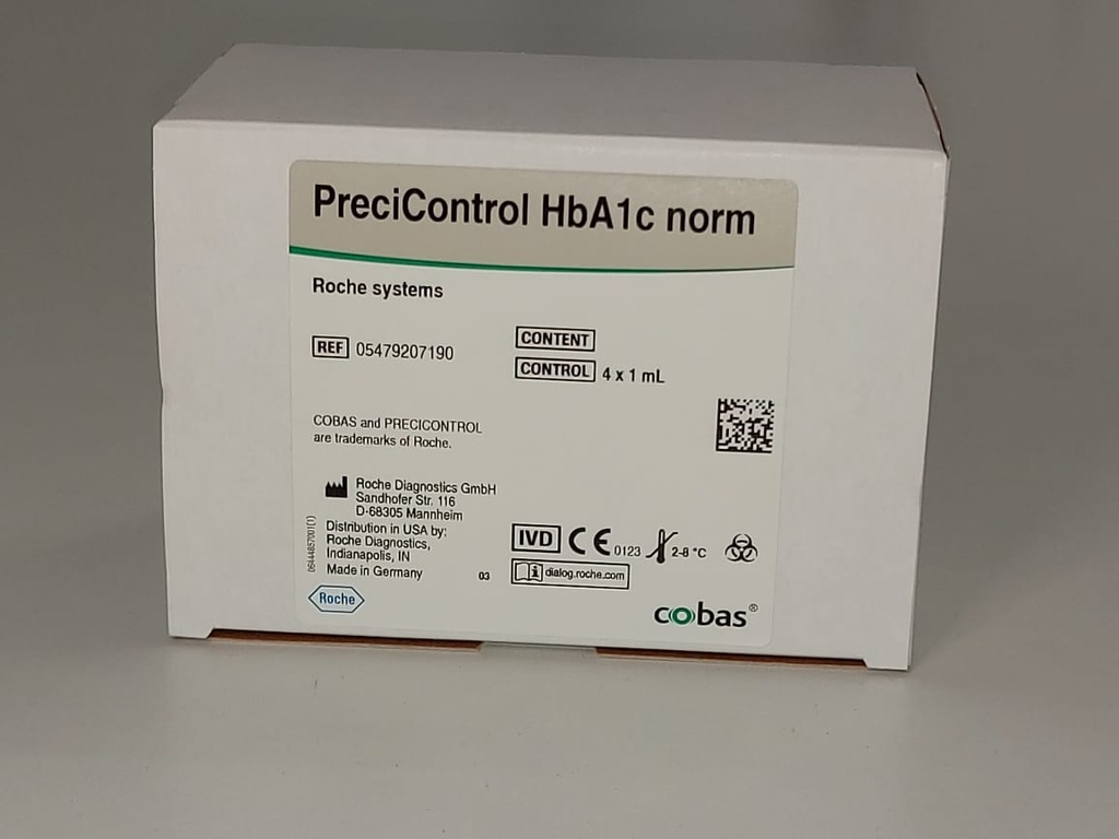 ROCHE COBAS PRECICONTROL NORM HBA1C (4x1ml) | Aldeal Lab-Tech Limited
