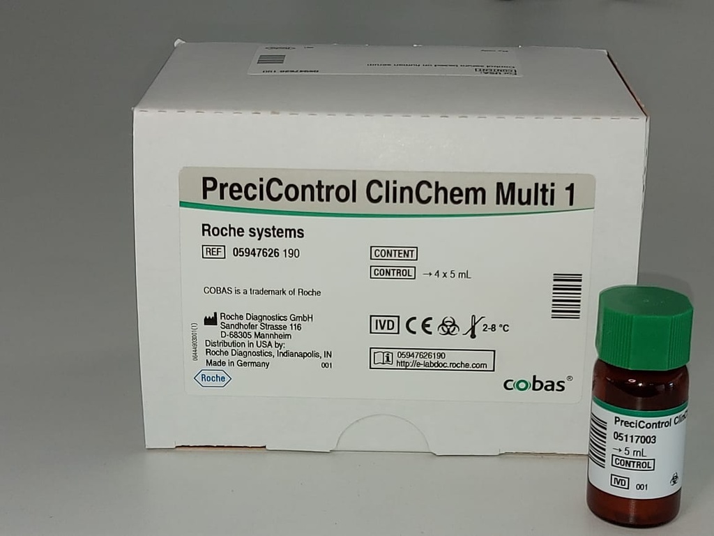 ROCHE COBAS PRECICONTROL CLINCHEM MULTI 1 (4x5ml) | Aldeal Lab-Tech Limited